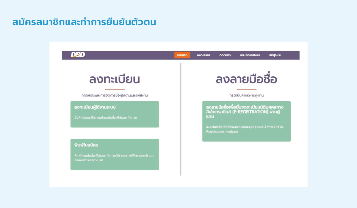 วิธีจดทะเบียนบริษัท ออนไลน์ DBD e-Registration